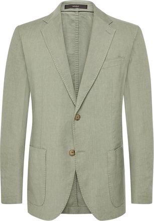 Windsor Einreihiges Sakko Giro aus einem Leinenmischgewebe, Shaped Fit in