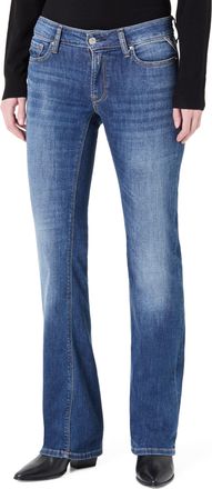 Replay Damen Jeans New Luz Bootcut Super Stretch, Dark Blue 007 (Blau), 29W/34L