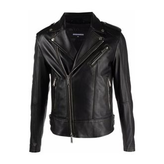 Dsquared2 Homme, Vestes, Noir, Taille: XL Manteaux Noirs &Eacute;l&eacute;gants
