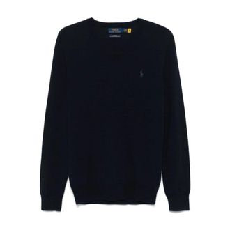 Polo Ralph Lauren Blaue Pullover f&uuml;r M&auml;nner - - Knitwear - Herren - Blau - M
