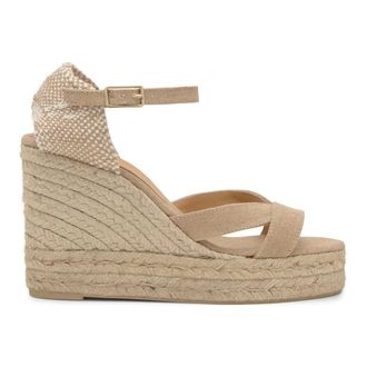 Castaner Femme, Chaussures, Beige, Taille: 39 EU Sandales Compensées DE 11 CM