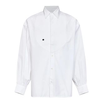 Jacquemus Honeycomb Plastron Hemd - - Shirts - Herren - Wei&szlig; - S