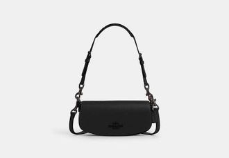 Coach Andrea Kleine Schultertasche Aus Glattem Leder Mit Farblich Abgestimmten Metalldetails