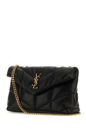 Saint Laurent Womens Black Nappa Leather Puffer Toy Crossbody Bag Nero Borse A Tracolla