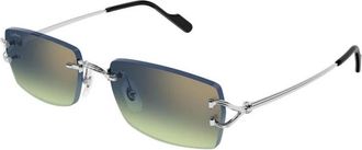Cartier Decor C Sonnenbrille - - Accessories - unisex - Grau - 56 MM