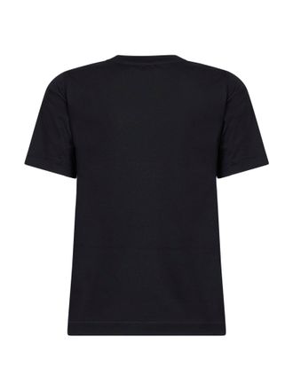 Burberry Womens Black Cotton Check Patch T-Shirt T-Shirts & Jerseys