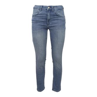 Liu Jo Baumwolljeans mit Logo hinten - - Jeans - Damen - Blau - W32