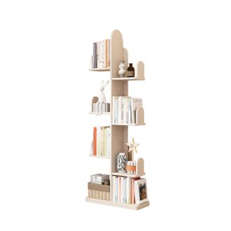 Generic 7-stufiges baumf&ouml;rmiges B&uuml;cherregal, Buchaufbewahrung und Pr&auml;sentationsregal, kreativ gebogenes vertikales B&uuml;cherregal, geeignet for Zuhause und B&uuml;ro(