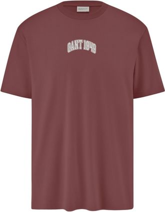 GANT Rundhals-Shirt GANT braun
