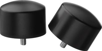 IKEA Ikea RAFFIG Endstücke 1 Paar schwarz