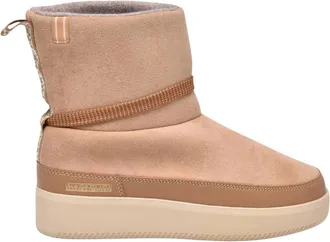 Napapijri Femme, Chaussures, Beige, Taille: 37 EU Botte effet daim