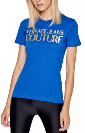 Versace Jeans Couture T-Shirt Logo Foil Slim Fit Shirt ikonischen Logo-Print in kontrastierender Farbe