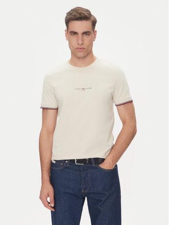 Tommy Hilfiger T-Shirt Logo MW0MW32584 Beige Regular Fit