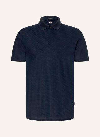 HUGO BOSS Strick-Poloshirt Pack blau