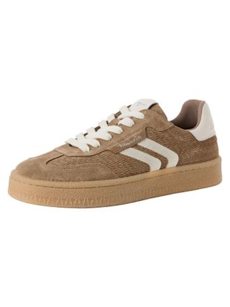 Tamaris Damen Sneaker Low Leder, beige, 40 EU
