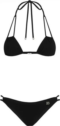 Dolce & Gabbana Femme, Maillots de bain, Noir, Taille: 42 FR Triangle + Brief
