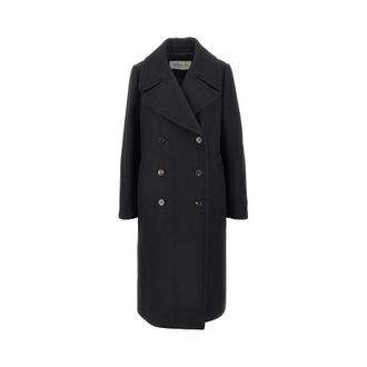 Dries Van Noten Manteau long crois&eacute; - Femme - Manteaux - Noir - Taille: 40 FR