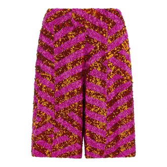 Dries Van Noten Pomy Bis Viscose Bermuda Shorts - - Shorts - Damen - Mehrfarbig - S