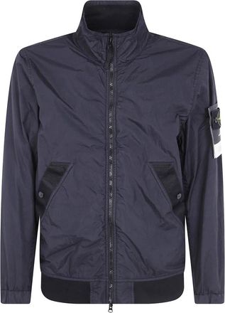 Stone Island Homme, Vestes, Noir, Taille: L Veste zipp&eacute;e int&eacute;grale