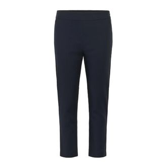 Part Two Dunkelblaue Hose mit elastischem Bund und verk&uuml;rzter L&auml;nge - - Trousers - Damen - Blau - M