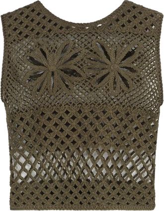 Pinko Pinko, Femme, Tops, Vert, Taille: 40 FR Gonzano Top