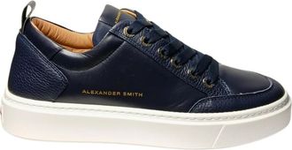 Alexander Smith Homme, Chaussures, Bleu, Taille: 40 EU Pelle Baskets