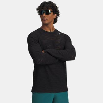 Under Armour Halo JacqUnder Armourrd Langarm-Oberteil f&uuml;r Herren Ultimate Schwarz / Ultimate Schwarz / Reflektierend XXL