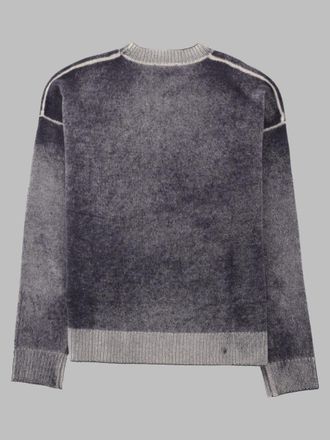 Amish Wool-Blend Crew-Neck Sweater - Black