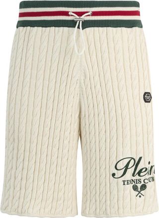 Philipp Plein Homme, Shorts, Beige, Taille: M Knitted Drawstring Shorts