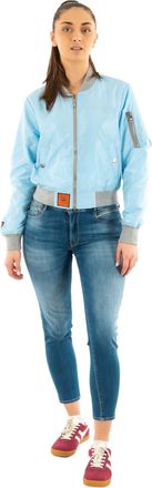 Bombers Original Damen MA-1-W Bomberjacke, Blau (L. Blue 101), Large