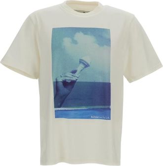 Barbour Homme, Tops, Blanc, Taille: L Scoop T-Shirt