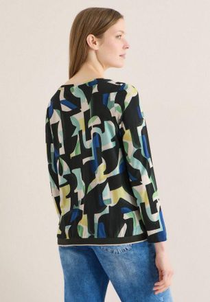 Cecil Langarmshirt mit grafischem Muster