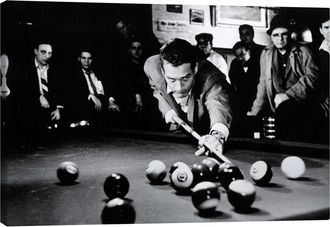 Posterlounge Paul Newman - Haie der Gro&szlig;stadt Leinwandbild 30 x 20 cm Schwarz-Wei&szlig; Wandbilder Wanddeko