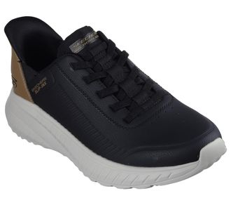 Skechers Herren Squad Chaos-Bungee Slip-ins Sneaker, Schwarz, 42.5 EU