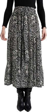 DeFacto Gewebter Rock Business für Frauen High Waist Einfarbiger Bleistiftrock mit High Waist Midirock, Röcke für Frauen