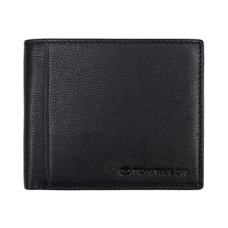 Tom Tailor Bela Herren Geldbörse Querformat RFID Leder Mittelgroß Schwarz