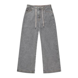 Munthe Elegante Jeans mit Bindeband Grau - - Jeans - Damen - Grau - M