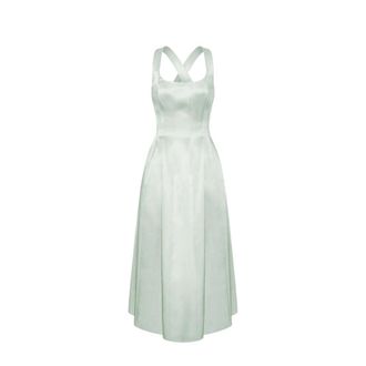 Philosophy di Lorenzo Serafini Long Duchesse Dress - - Dresses - Damen - Gr&uuml;n - M
