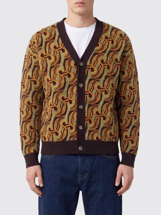 Dr&ocirc;le de Monsieur Dr&ocirc;le de Monsieur Cardigan en laine m&eacute;lang&eacute;e &agrave; motif ethnique et col V