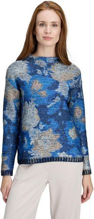 Betty Barclay Strickpullover Damen Grobstrick-Pullover mit Print (1-tlg)