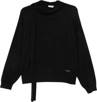 Liu Jo Maille &agrave; col rond - Femme - Pulls - Noir - Taille: 38 FR