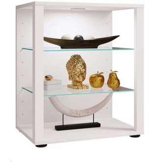 ebuy24 Holz Glas Stand Vitrine Glasol s