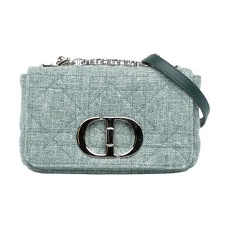 Dior Pre-owned Small Tweed Macrocannage Caro Bag - - Pre-owned - Damen - Gr&uuml;n - ONE SIZE