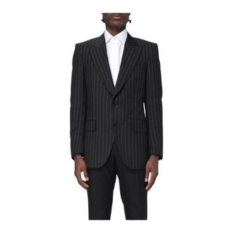Tom Ford Schwarzer Nadelstreifen Blazer Anzug - - Suits - Herren - Schwarzk - M