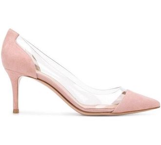 Gianvito Rossi Plexi Kitten Heel Pumps Size 39.5