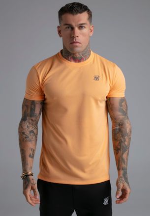 Siksilk Herren Orange Muscle Fit T-Shirt XXL