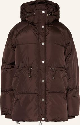 Mrs & Hugs Mrs & Hugs Steppjacke Mit Abnehmbarer Kapuze braun