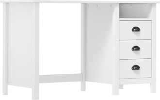 vidaXL Schreibtisch Hill mit 3 Schubladen 120x50x74 cm Kiefernholz - Vidaxl