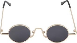 ZJchao Lunettes de Soleil &agrave; Bords Ronds en R&eacute;sine M&eacute;tallique, Protection, Accessoires de Mode pour les Activit&eacute;s de Plein Air, V&ecirc;tements de F&ecirc;te, Taille Libr