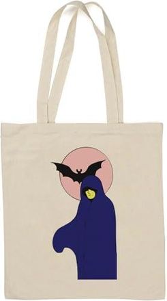 Generic Mystery person Sac fourre-tout en coton naturel Blanc